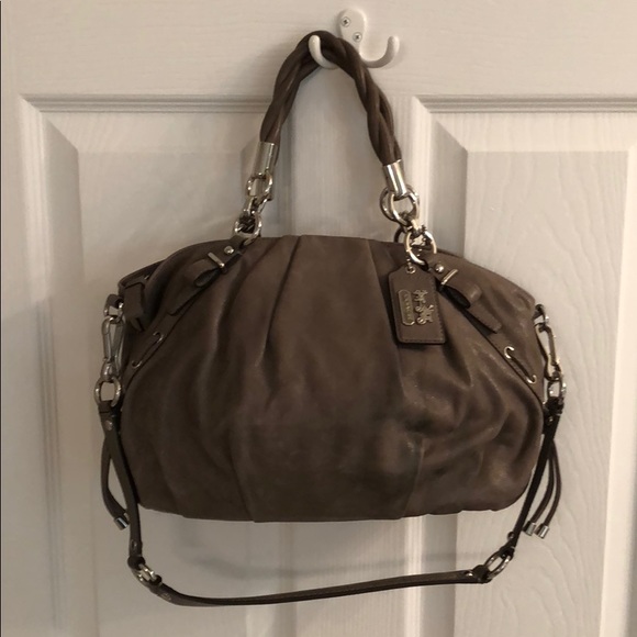 Coach | Bags | Authentic Coach Bag Sparkle Gray Color | Poshmark